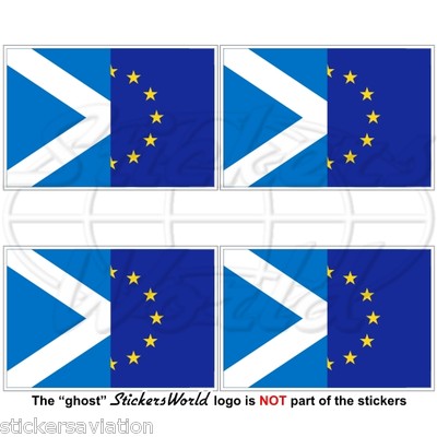 EUROPE-SCOTLAND Flag, EU-SCO European Union-Scottish 50mm(2") Stickers ...