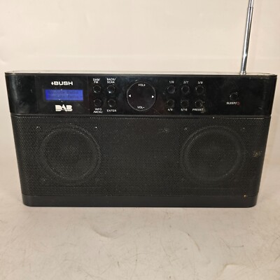 BUSH BLACK Stereo DAB or FM Radio CDAB51R Portable Radio | eBay
