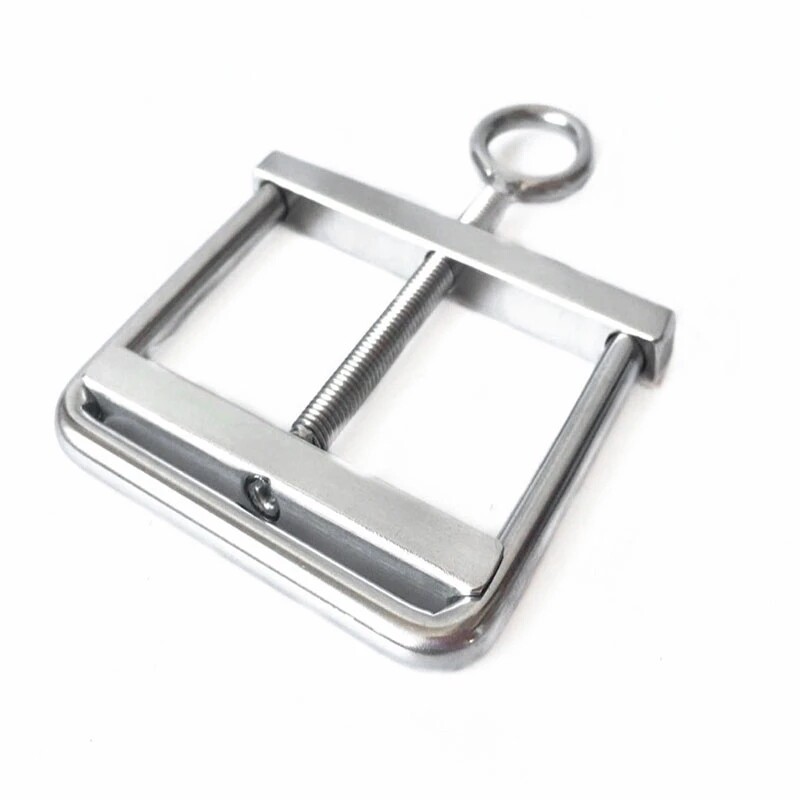 CBT Bondage Chastity Ball Stretcher Testicle Crusher Scrotum Clamp ...