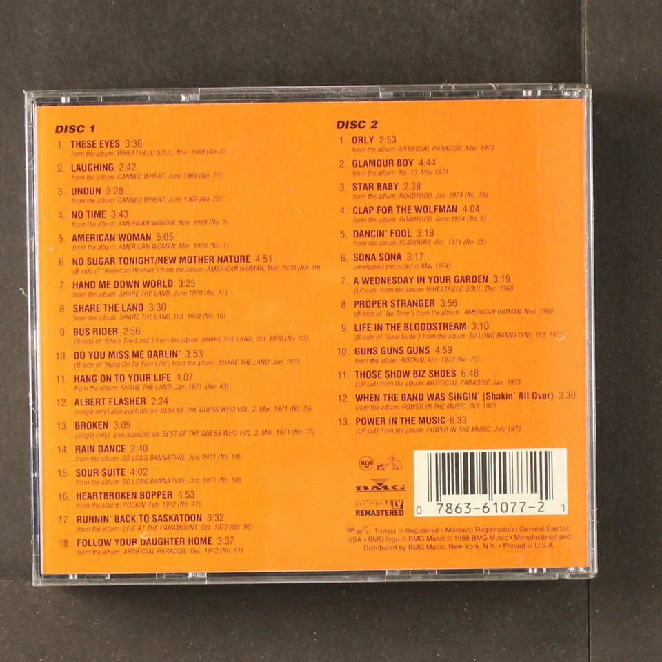 GUESS WHO: collection RCA CD Sealed | eBay