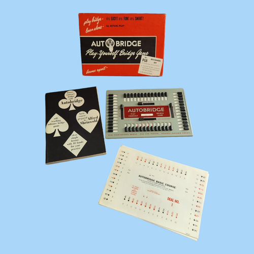 VTG 1959 Auto Bridge Play Yourself Card Game Beginner's Set and ...