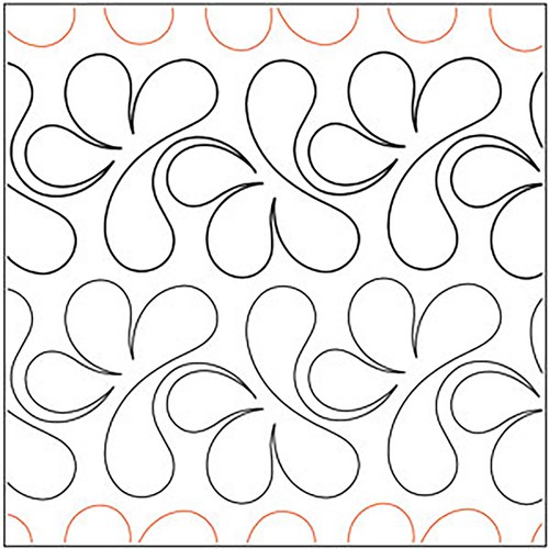 Pantograph Pattern Quilting Feather Quilt Patterns For Longarm Machine Designs | eBay