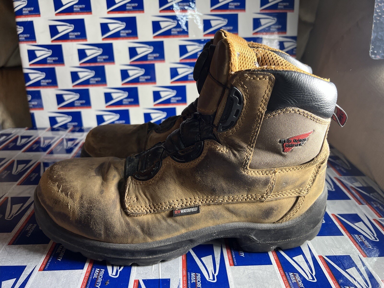 Red Wing Flexbond 6 Inch Boa Waterproof Safety Toe Boots Mens 9.5 | eBay