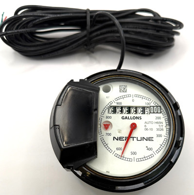 Neptune Water Meter Auto H65N 6" T/T 06-10 3026 Register Head Reads to ...