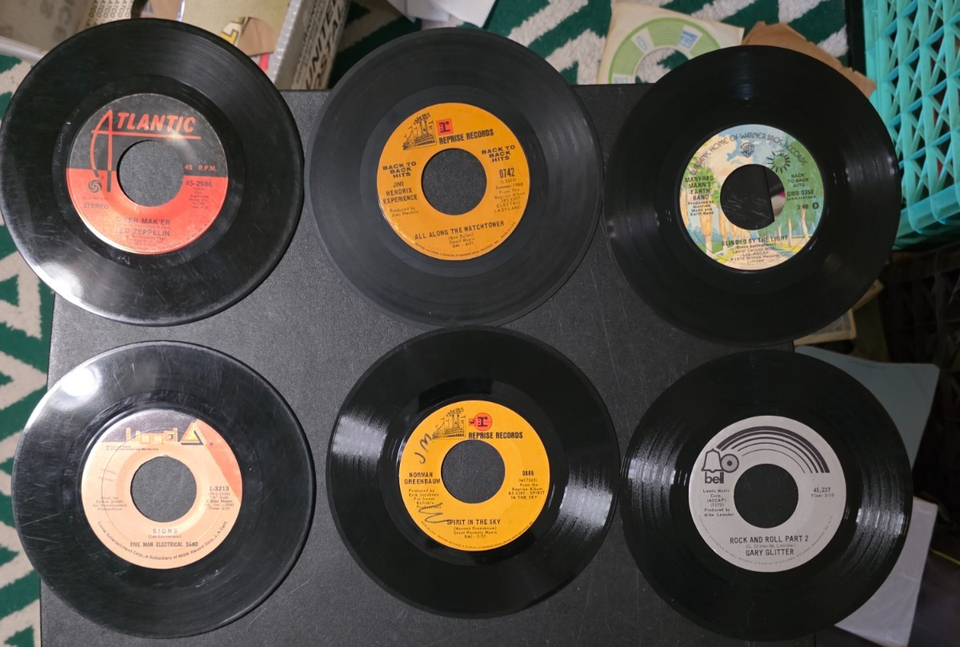 Lot of 15 60s/70s Classic Rock Hits on 45s / 7" Singles, Various ...