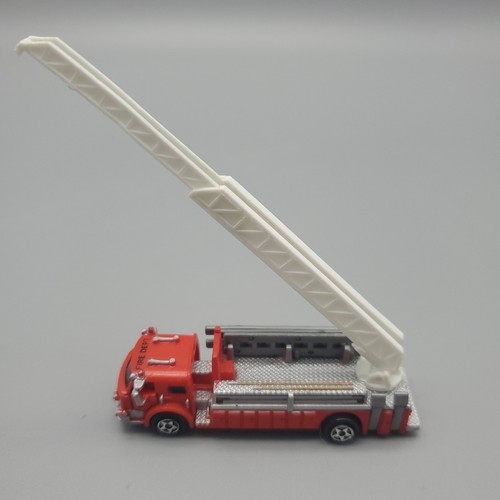 Vtg Micro Machines Galoob Fire Truck Engine Hook & Ladder Deluxe RED ...