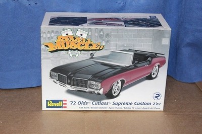 Revell 1972 Olds Cutlass Supreme Custom 2n1 Model Kit 1:25 Complete ...