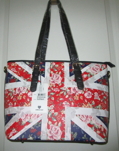 BRITISH FLAG - ROSES SHOULDER BAG - WITH CROSS BODY STRAP | eBay