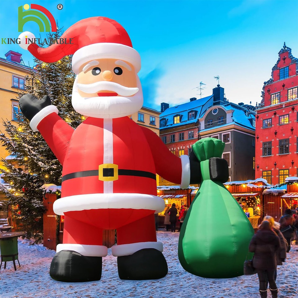 20FT 26FT 33FT Giant Inflatable Santa Claus Fit Outdoor Christmas ...