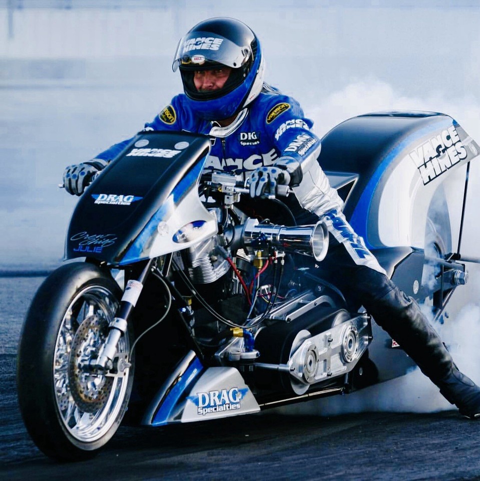 NHRA Doug Vancil 1:9 Diecast VANCE & HINES Drag Bike Motorcycle TOP ...