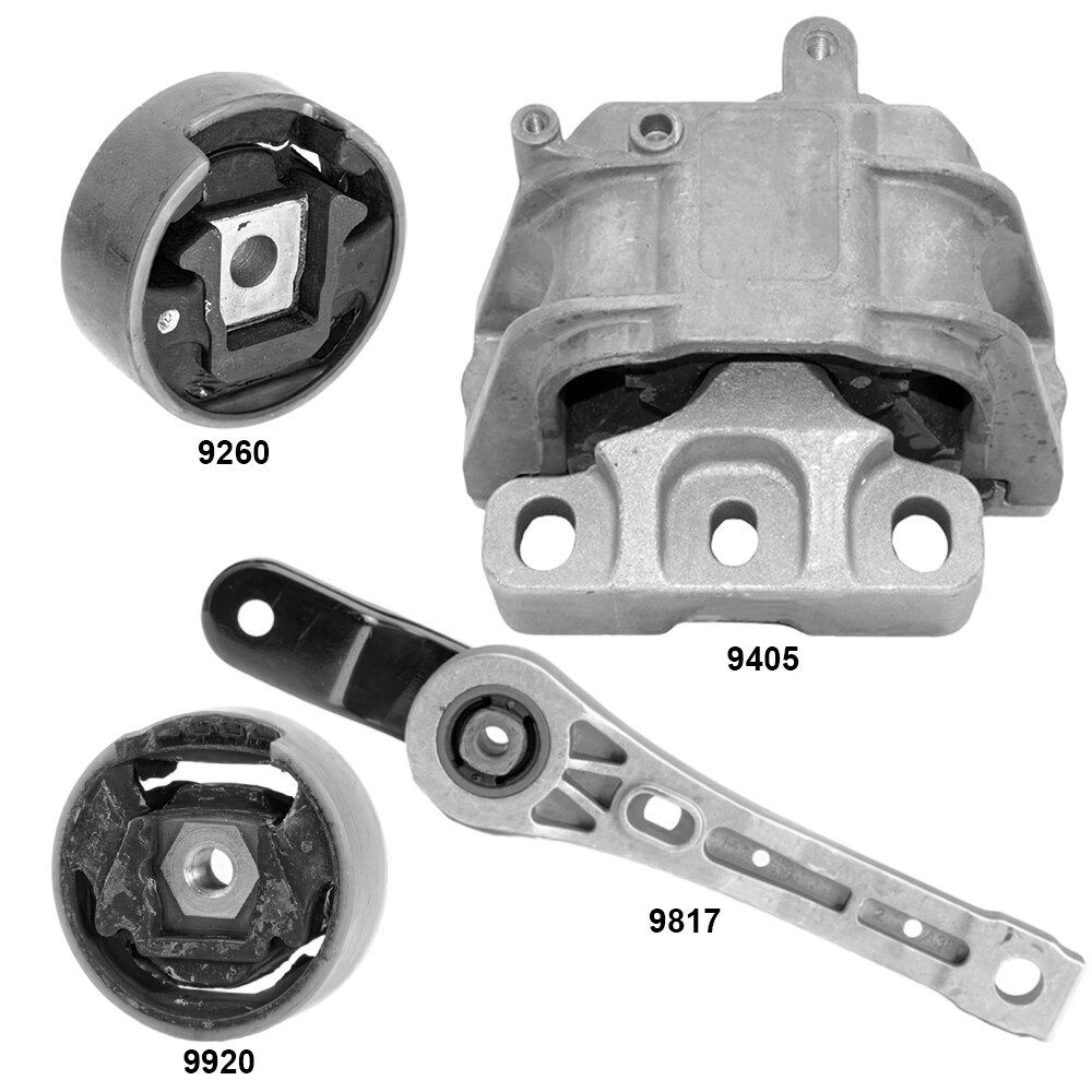Engine Mounts 4PCS for Volkswagen Passat 18-12 3.6L, Audi TT Quattro 09 ...