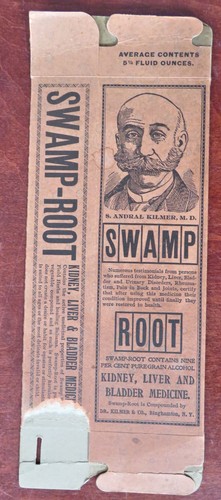 Dr. Kilmer's Swamp Root bottle rare Box 1906 Patent Medicine ...