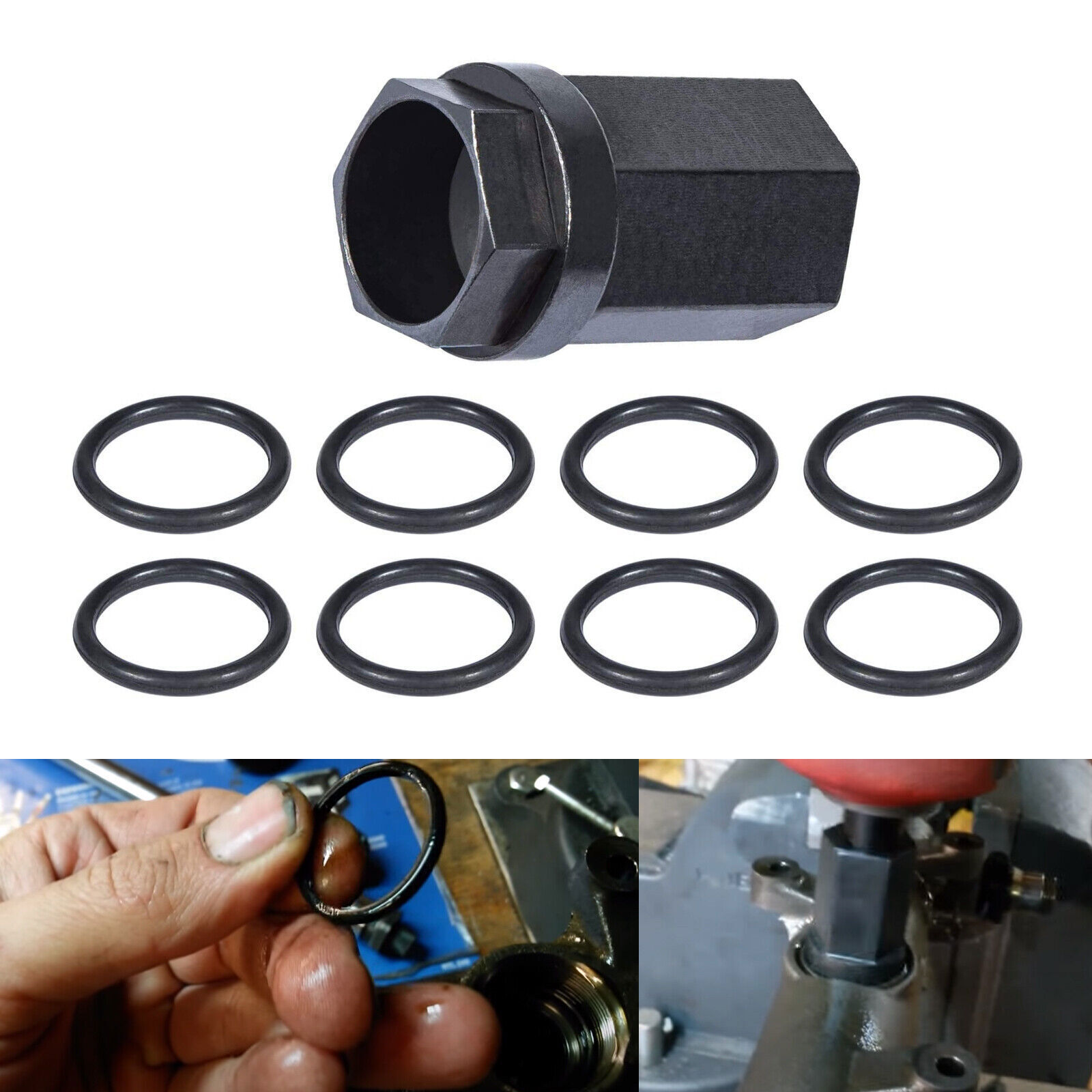 Ford 6.0 Nipple Cup Kit 6.0L Diesel Nipple Cup Socket Kit - Ford 2003 ...