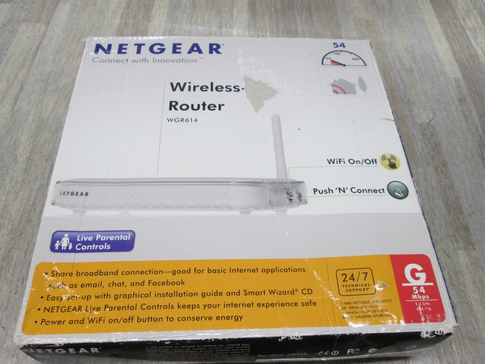 NETGEAR G54 WIRELESS ROUTER Model WGR614 | eBay