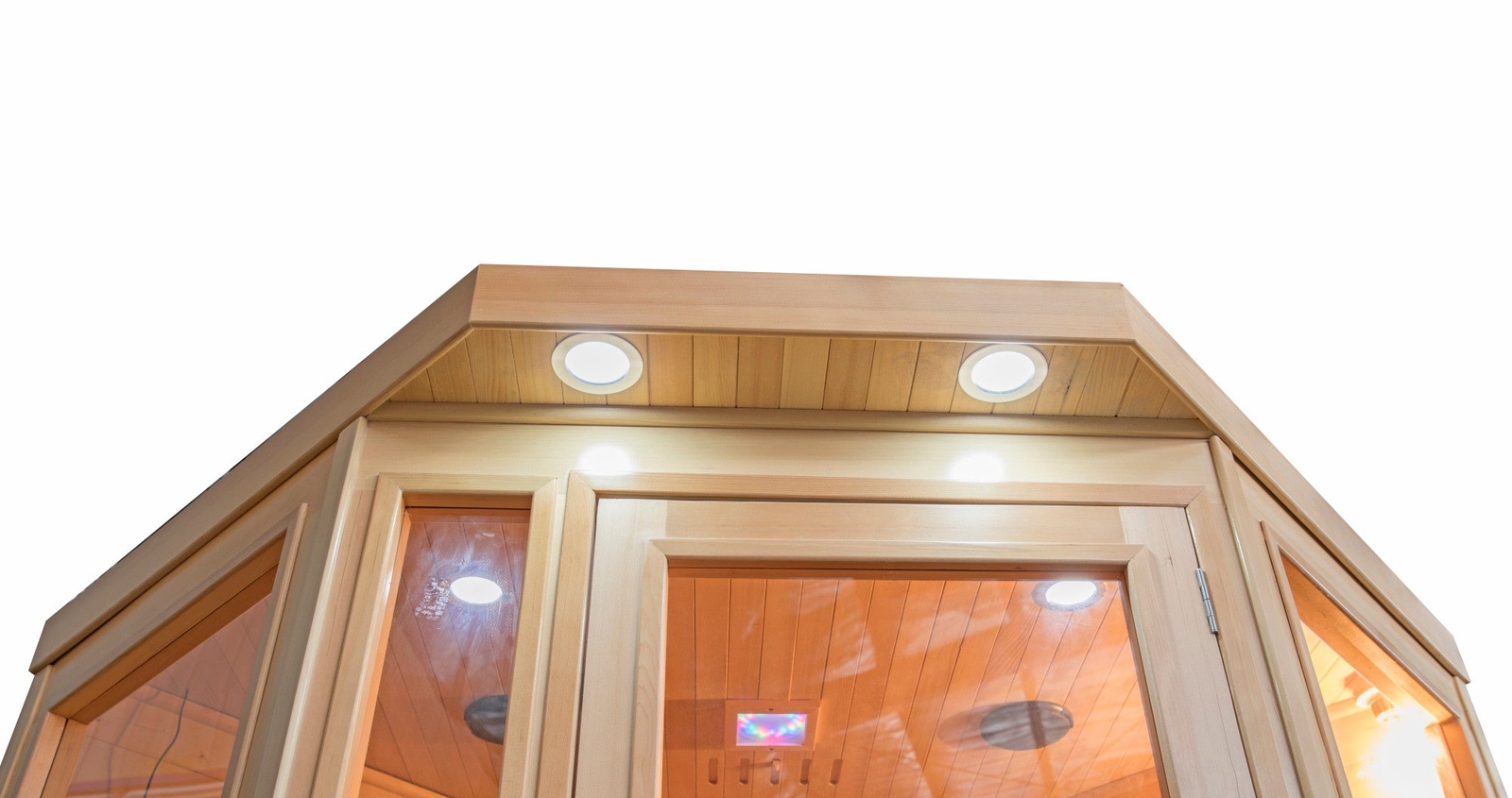 HeatWave Sonoma 3 Person Hemlock FAR Infrared Corner Sauna with ...