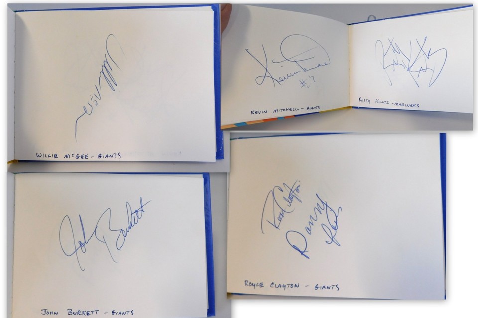 Autograph Book w/ 49 Baseball Signatures 💎 Griffey, McGwire, Yount ...