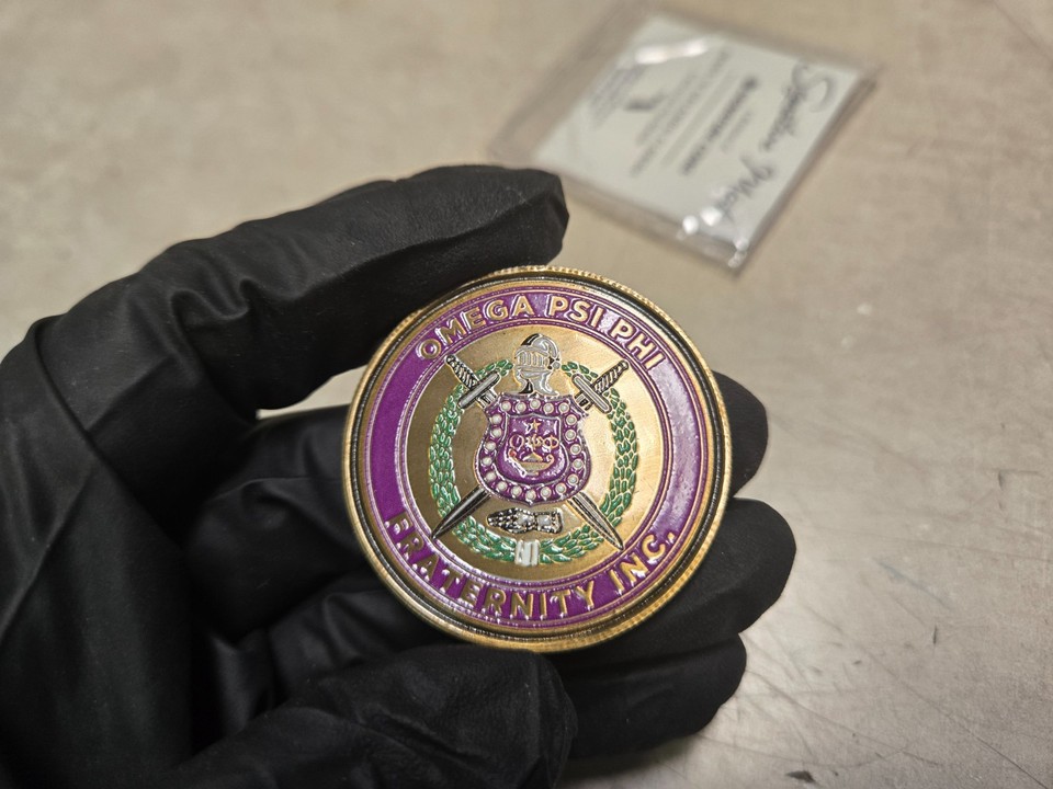 RARE OMEGA PSI PHI FRATERNITY INC CHALLENGE COIN | eBay