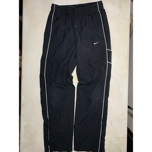 Nike The Athletic Dept. Track Pants Black White Stripe Zip Bottom Mens ...