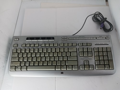 Genuine HP Media Controls 5187-7583 Wired PS-2 Multimedia Keyboard | eBay