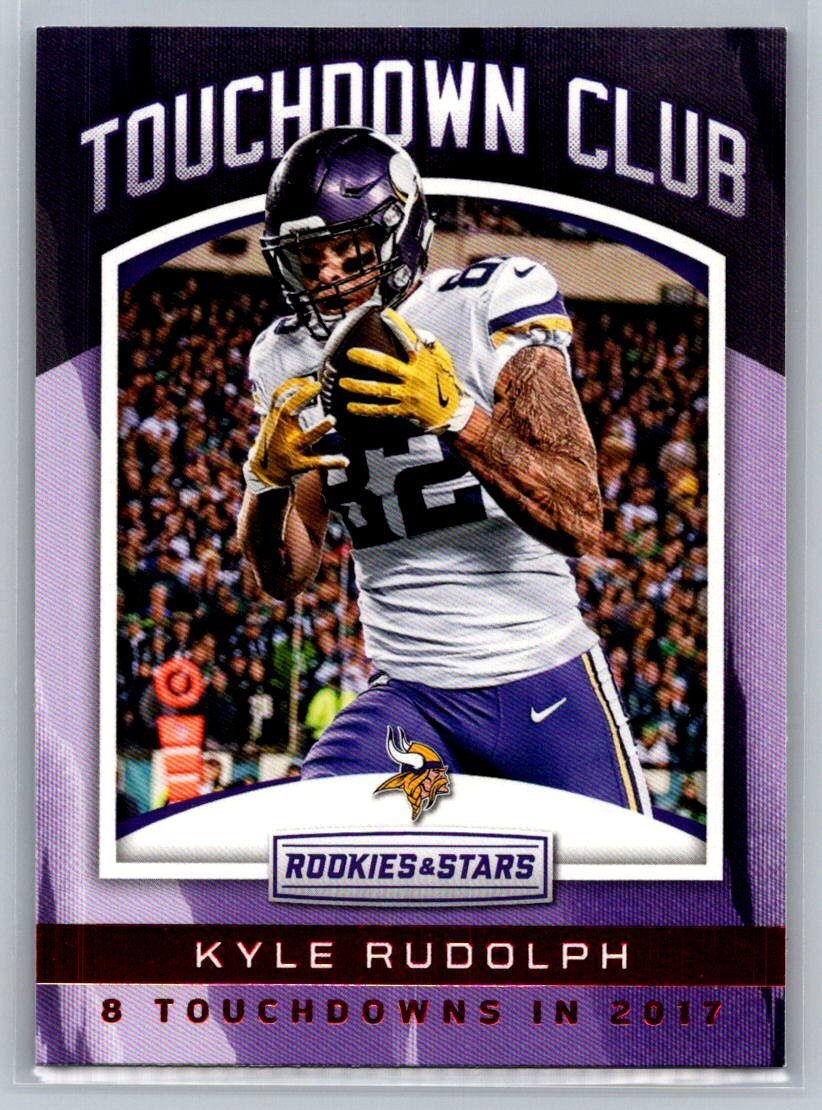 2018 Panini Rookies & Stars Touchdown Club #TD-18 Kyle Rudolph Vikings ...