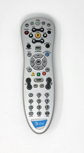 AT&T U-verse Standard Remote Control Silver RC1534803/00 | eBay