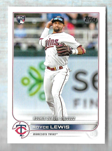 ROYCE LEWIS 2022 TOPPS UPDATE SERIES DEBUT ROOKIE RC #US149 MLB STAR ...