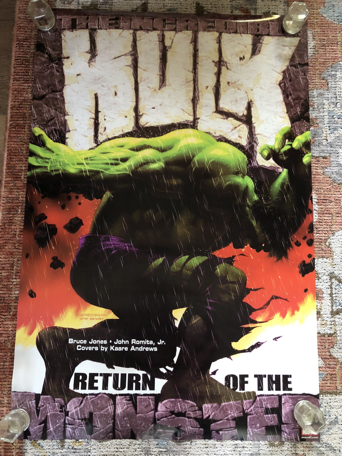 Incredible Hulk Poster 2002!Return Of The Monster Bruce Jones Art 24 ...