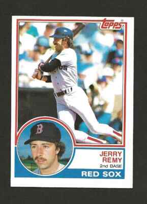 1983 TOPPS BASEBALL CARD # 295 JERRY REMY Boston Red Sox mint | eBay