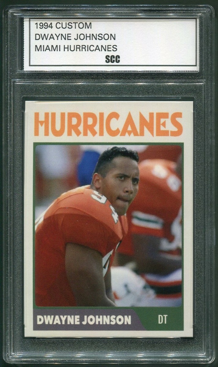 Cartao De Futebol Dwayne Johnson 1994 Miami/Bumble Bee Dwayne Johnson,