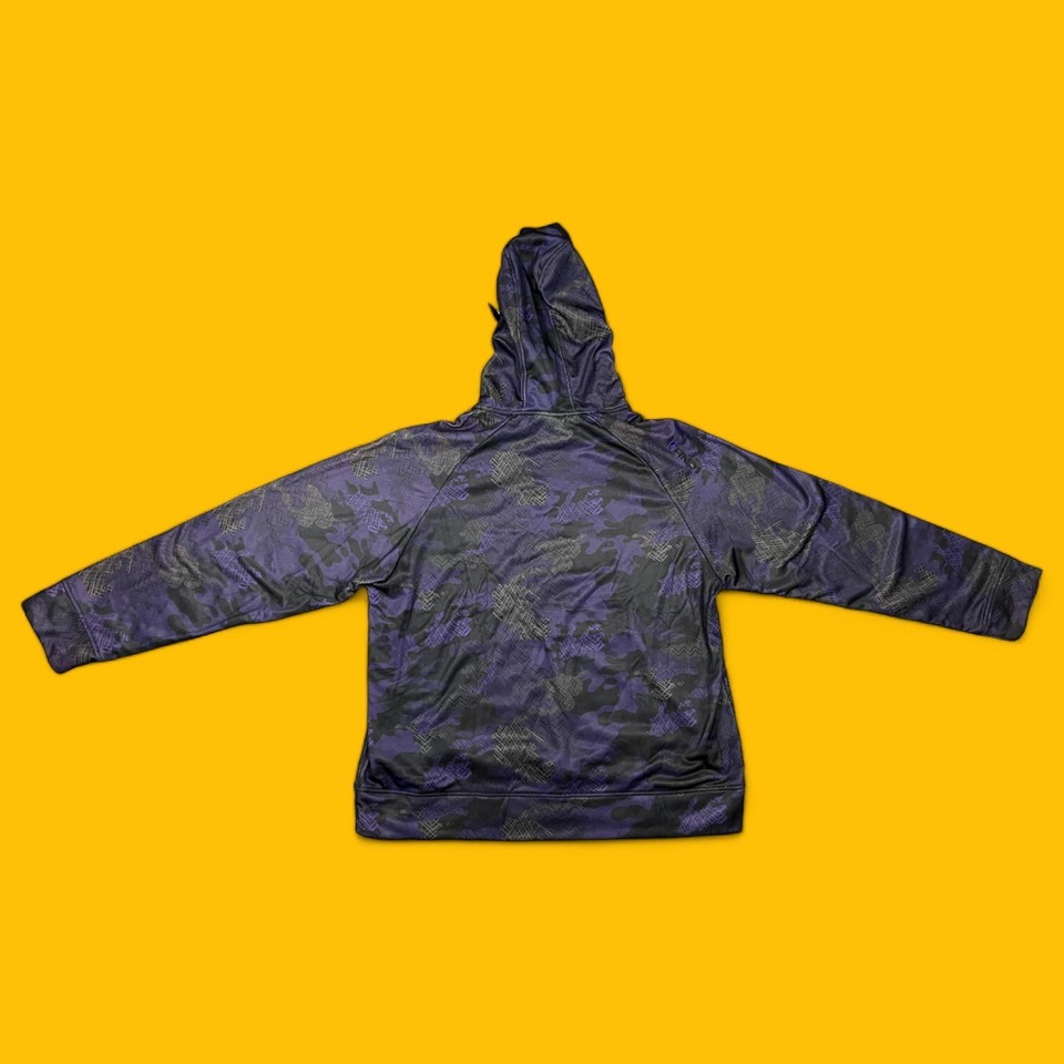 AND1 Hoodie Men's Size XL Black Purple Camouflage Combat Pullover NWT ...