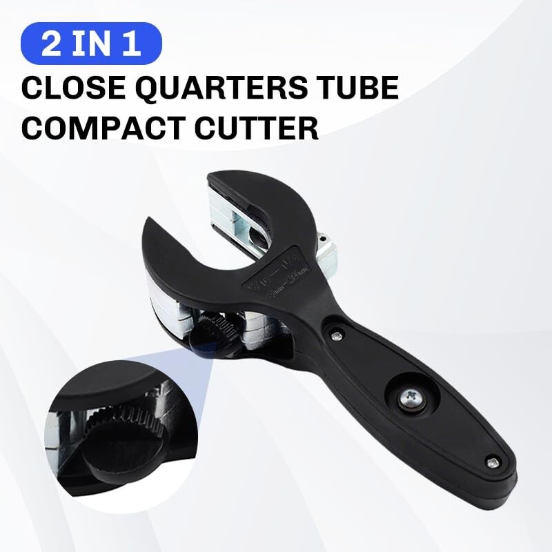 Ratcheting Tubing Cutter, 2-in-1 Compact Pipe Cutter for Copper & PVC ...
