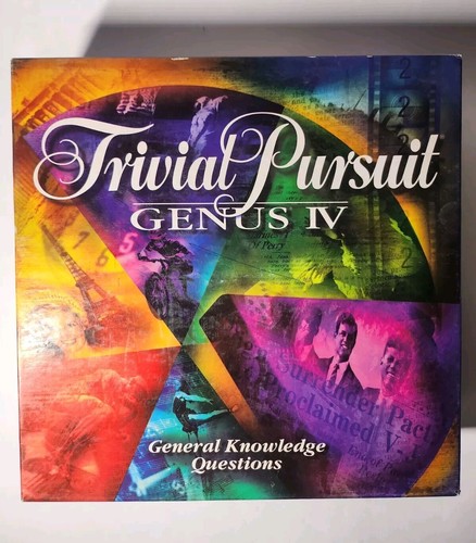 TRIVIAL PURSUIT Genus IV Edition Board Trivia Game Parker Brothers ...