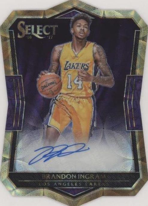 2016-17 Panini Select - Die-Cut Rookie Autographs Brandon Ingram #27 ...