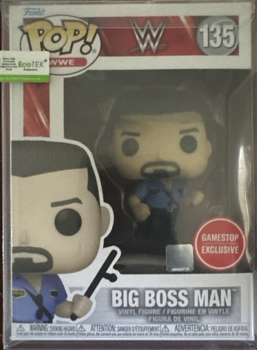 Pop Funko #135 WWE Big Boss Man GameStop Exclusive w/ Protector | eBay