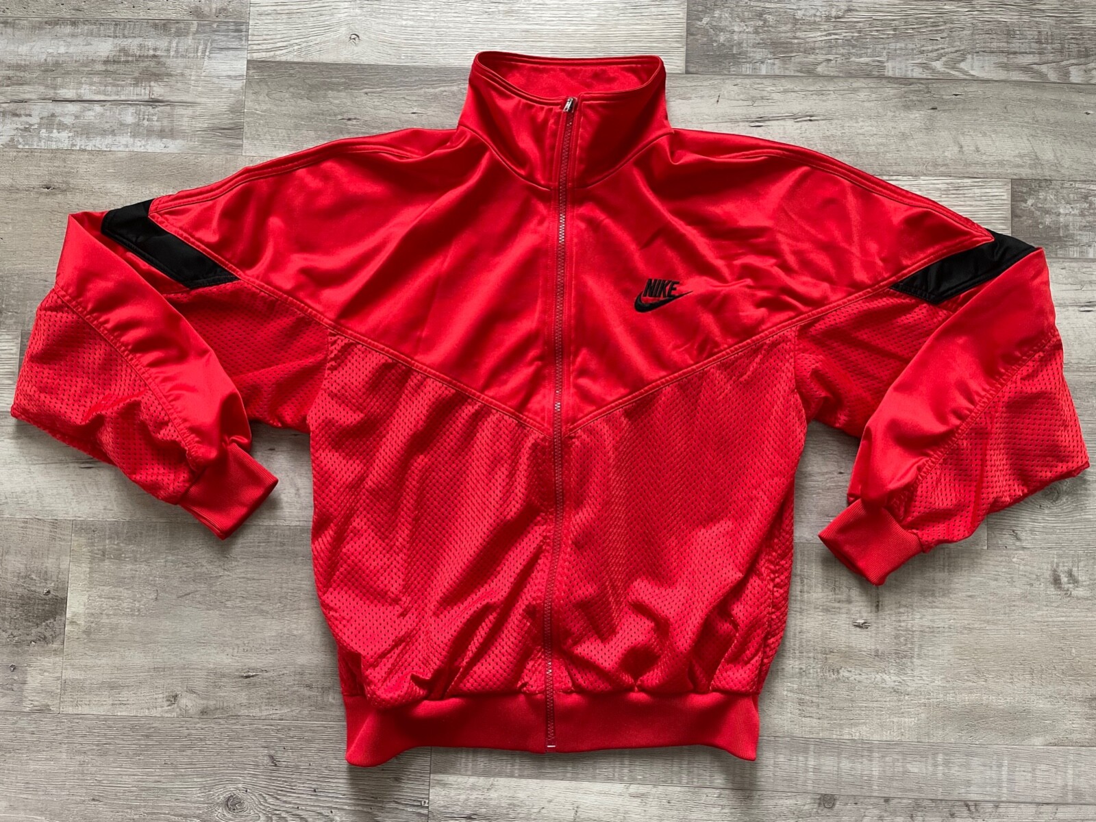 Vintage Nike Mesh Flight Track Jacket - Rare! - Size … - Gem