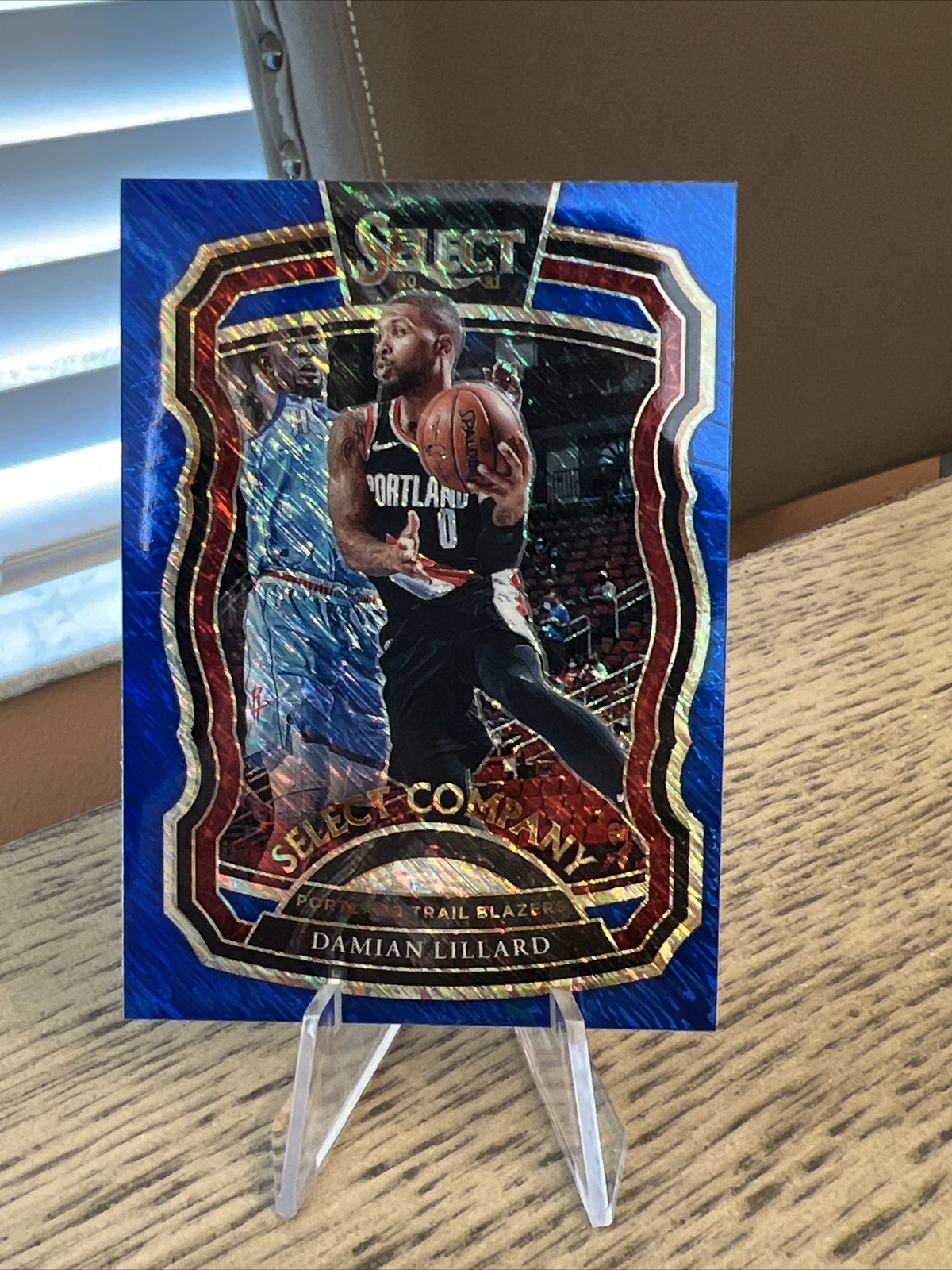 2020-21 Select Damian Lillard Select Company Blue Prizm #1 Trail ...
