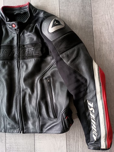 DAINESE ALIEN Leather Motorcycle astars Road icon Racing Street Jacket ...
