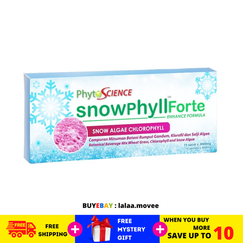 1 Box Phytoscience Snowphyll Forte Snow Algae Chlorophyll & Mulberry ...