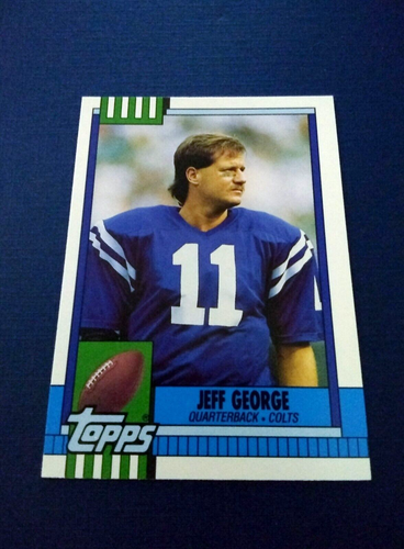 1990 Topps Traded Football Jeff George Rookie Card #41T Set Break NM-MT ...