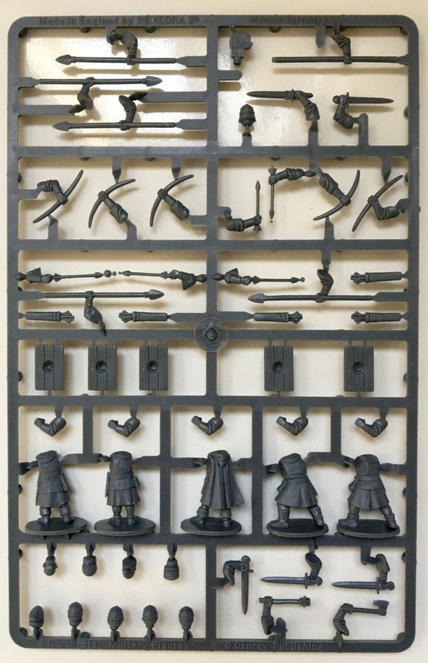 Oathmark Human Infantry 28mm New • 1 Sprue • 5 Minis • Osprey Northstar ...
