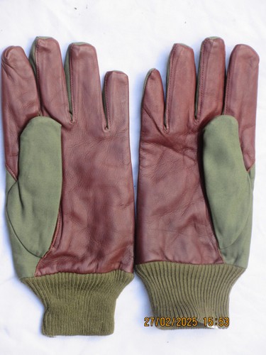 Raf Gloves Ground Crew, Royal Air Force, Leather, S.B.1982 ,NOS, Gr.8 ...