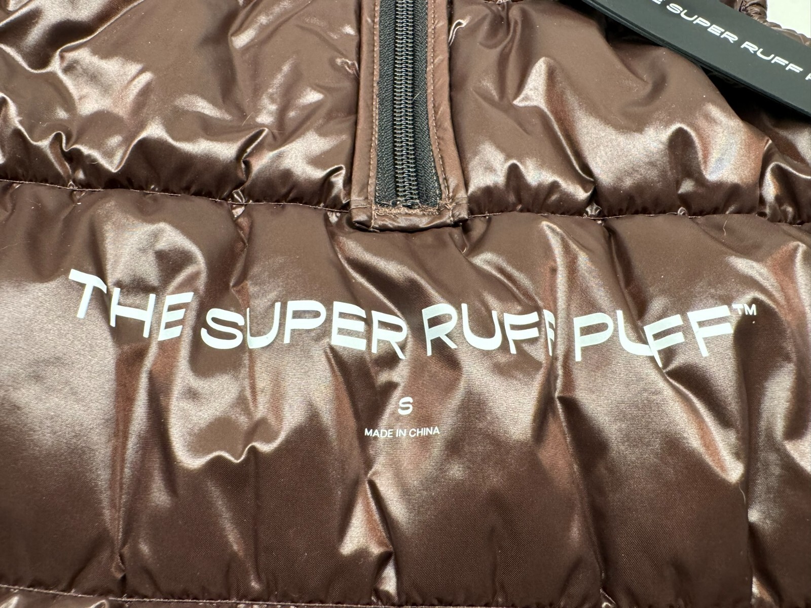 Aritzia The Super Ruff Puff (Dog Jacket) Hi-Gloss | Rich Mocha Brown ...