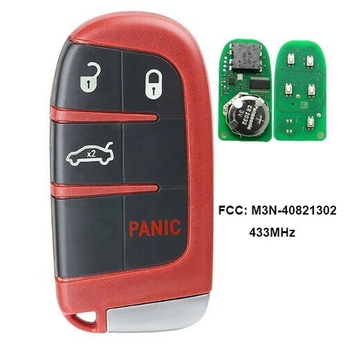 Smart Remote Control Car Key Fob 433MHz ID46 for Chrysler FCC ID :M3N ...