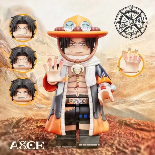 custom minifig third party nw new world one piece ace figure | eBay