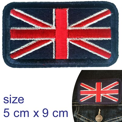 British Flag iron on patch UK flag Great Britain flag Union Jack Brexit ...