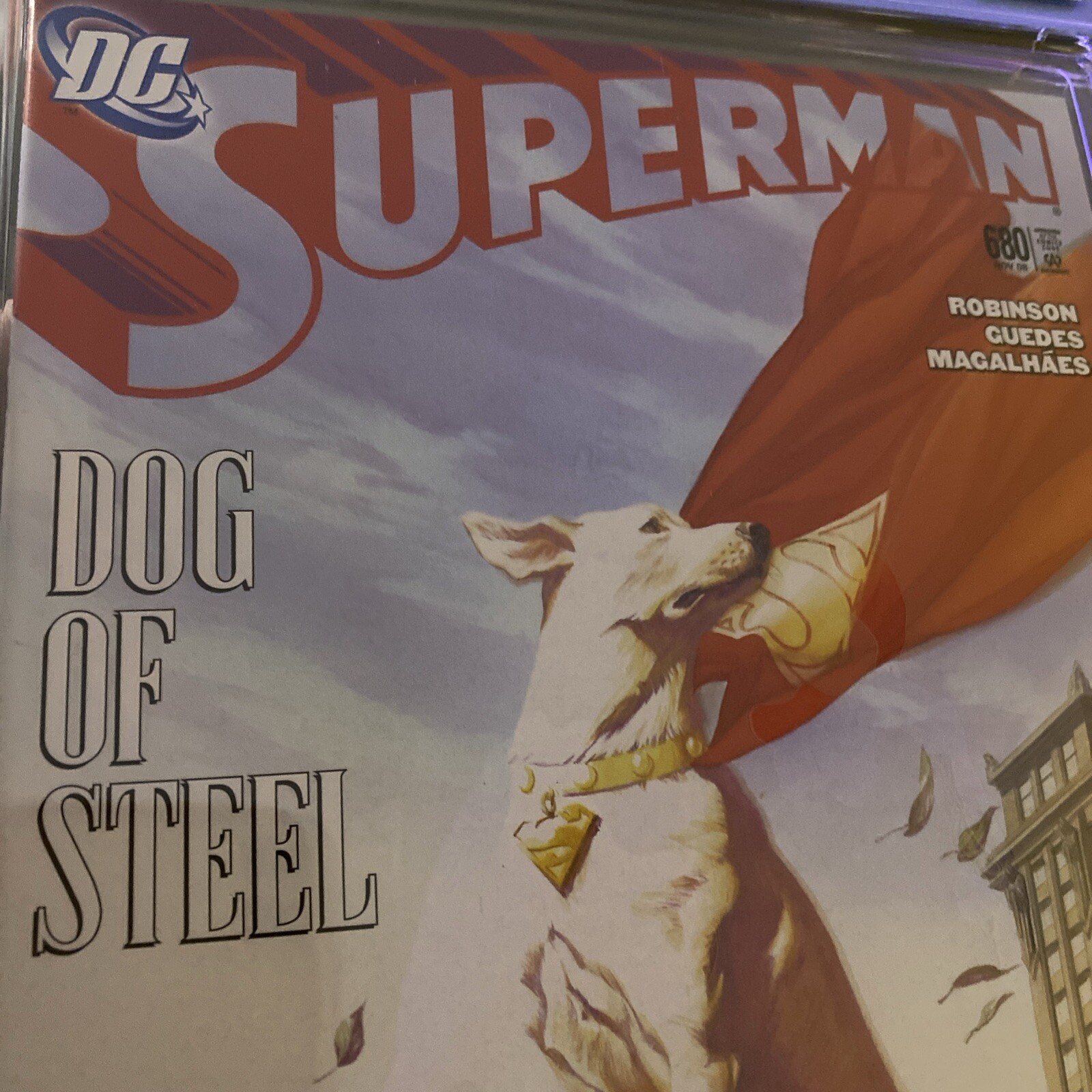 Superman #680 Rare CGC 9.8 ALEX ROSS KRYPTO COVER 2008 HTF | eBay