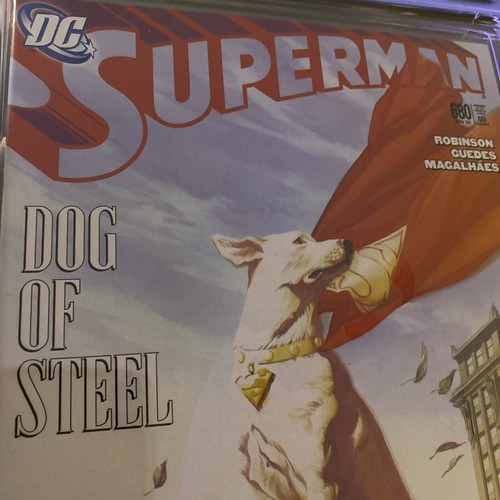 Superman #680 Rare CGC 9.8 ALEX ROSS KRYPTO COVER 2008 HTF | eBay