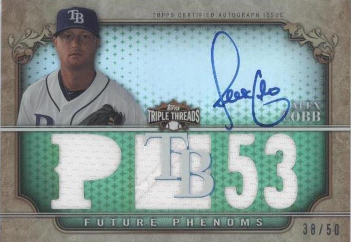 2013 Topps Triple Threads - Future Phenoms Alex Cobb #114 Emerald /50 ...