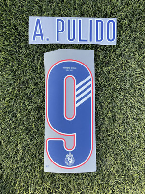 Chivas Guadalajara Home 24/25 Pulido #9 Name Set Authentic | eBay
