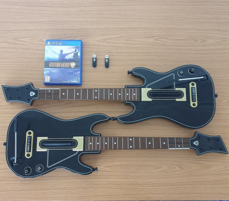 ps4 GUITAR HERO LIVE + Wireless Controller + USB Dongle + Strap FULLY ...